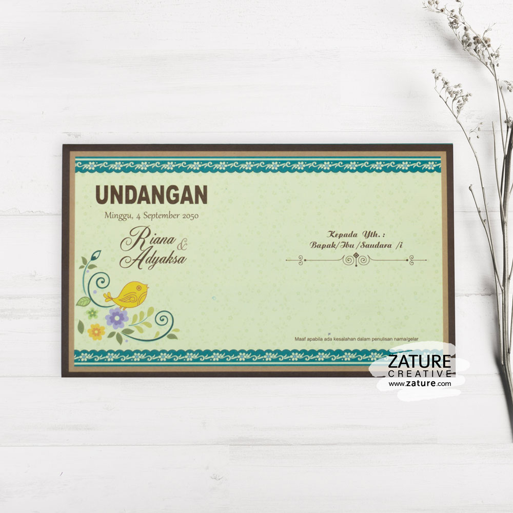 Undangan Pernikahan Blangko Erba 88188 - ZATURE Creative